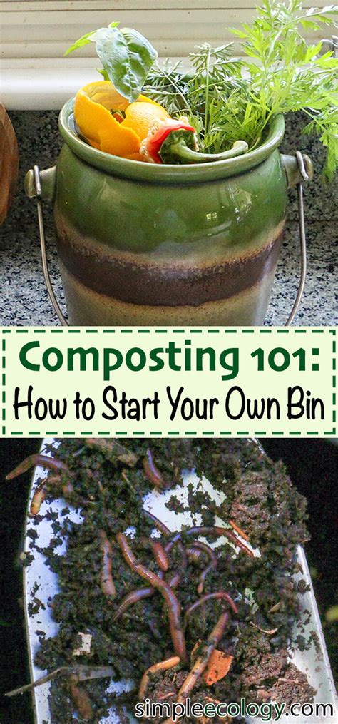 Composting How To Start Your Own Bin Simple Ecology