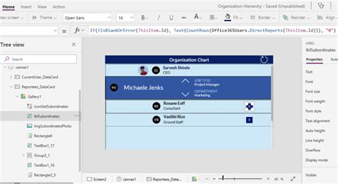 Organization Chart Using Powerapps In Sharepoint Online