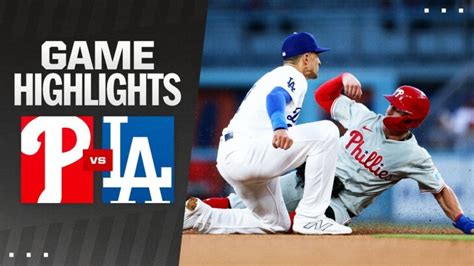Phillies Vs Dodgers Game Highlights 8624 Mlb Highlights Shohei