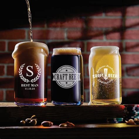 Custom Beer Glasses Etsy