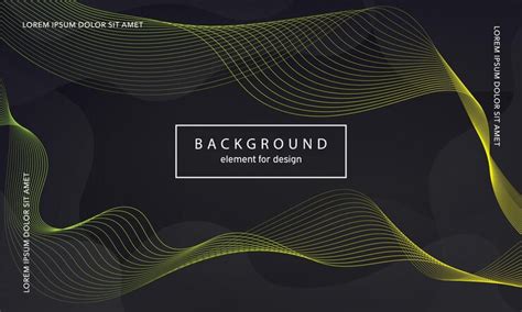 Premium Vector Abstract Gradient Background Wave Element For Design Poster Digital Frequency