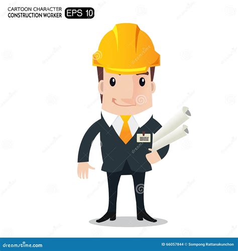 Aqriculture Man Cartoon Stock Vector Illustration Of Engineer 66057844