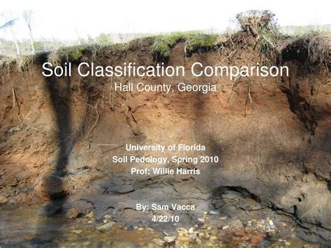 Ppt Soil Classification Comparison Hall County Georgia Powerpoint