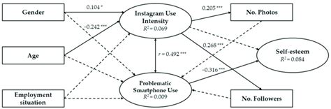 Estimates Of The Structural Equation Model Note R Correlation