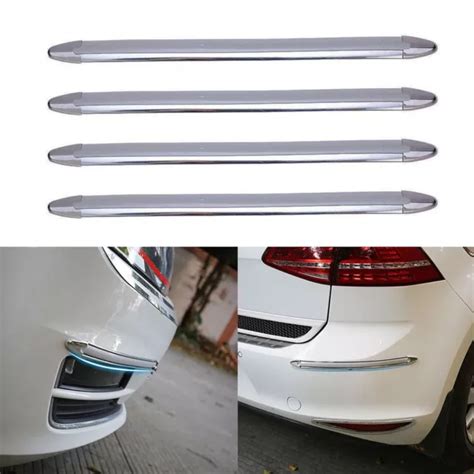 COUVERCLES DE PROTECTION D Angle Pare Chocs De Voiture Chrome