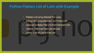 Python Flatten List Of Lists With Examples Spark By Examples