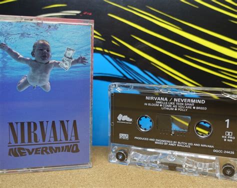 Nirvana Nevermind Cassette Tape Grunge Kurt Cobain 1991 Sub Pop