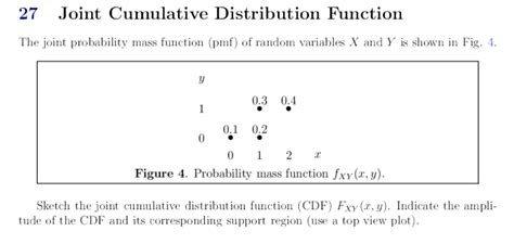 Solved 27 Joint Cumulative Distribution Function The Joint