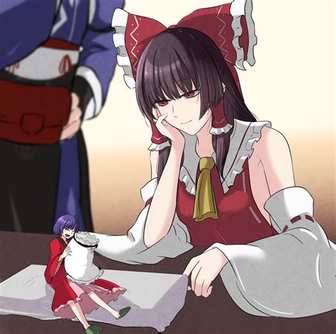 Hakurei Reimu Morichika Rinnosuke And Sukuna Shinmyoumaru Touhou
