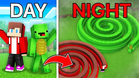 Jj And Mikey Became Spiral Glitch At Night Maizen Parody Video In