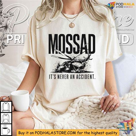 Provocative Mossad Shirt Ebrahim Raisi Helicopter Crash Statement Design