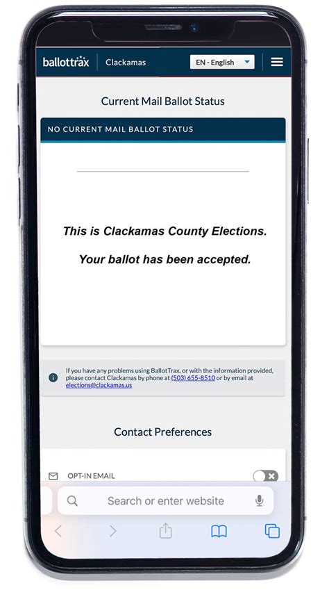 Track Your Ballot Clackamas County