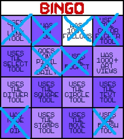 Pixilart Bingo By Wolfieartz