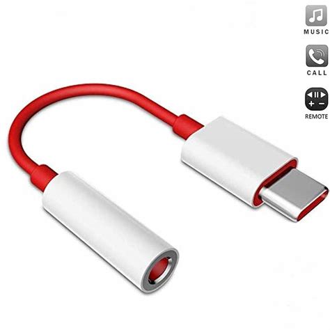Type C To 3 5 Mm Splitter Headphones Jack Converter Audio Adapter At