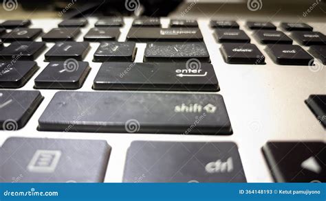 Close Up Of A Black Keyboard With A Shallow Depth Of Field