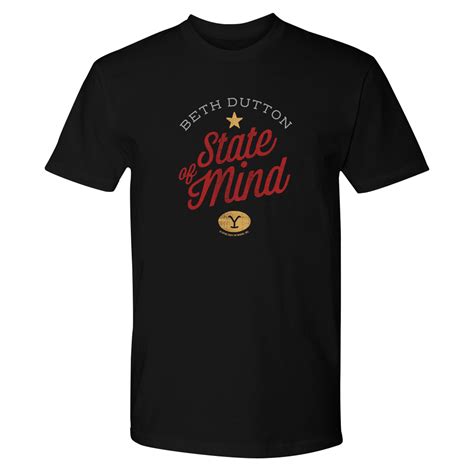 Yellowstone Beth Dutton State Of Mind Adult Short Sleeve T Shirt