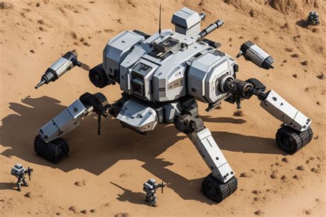 The Rusty Battle Robot White Color By Antony Dvoininov Playground