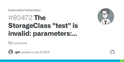 the storageclass test is invalid parameters forbidden updates to