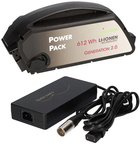 E Bike Vision Set E Bike Akku Ersatzakku Power Pack 17 Ah 612 Wh 36V