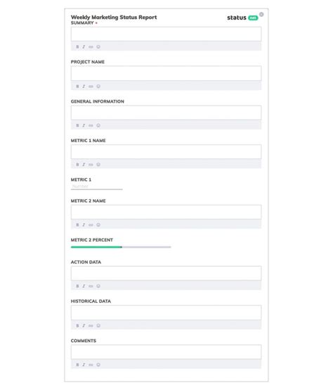 Awesome Weekly Status Report Templates Free Download Throughout Production Status Report