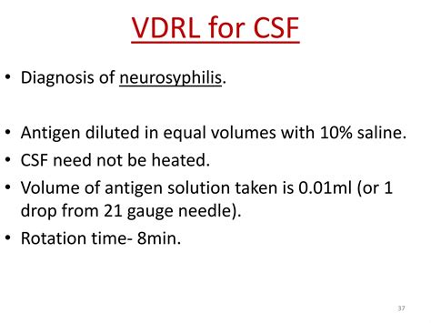 LAB DIAGNOSIS OF SYPHILIS Pptx