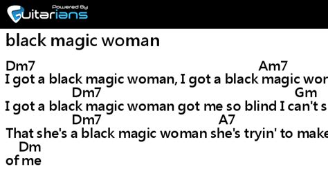 Santana Black Magic Woman Chord Guitarians
