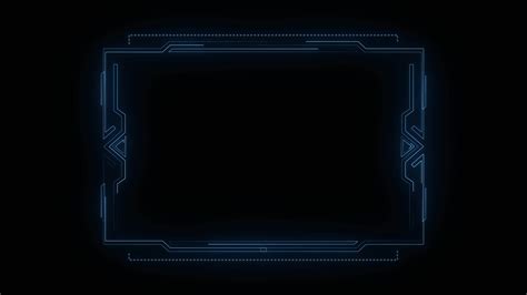 Hud Frame Digital Technology Plexus Lines 13341410 Stock Video At Vecteezy