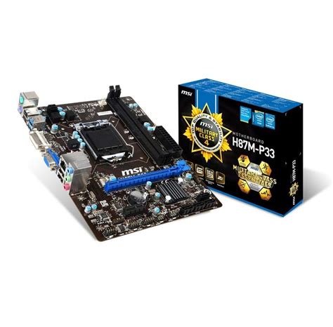 MSI H87M-P33 - Haswell Bundkort - Intel H87 Express - Intel LGA1150 ...