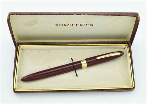 Sheaffer Snorkel Special 1950s Burgundy Medium M6 Pdag Nib Superior