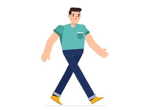 Male Character Walk Cycle By Kpatart On Dribbble