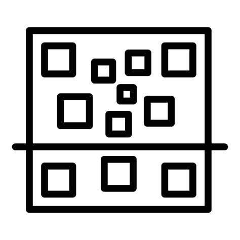 Digital Code Reader Icon Outline Vector Qr Scan Vector Art At