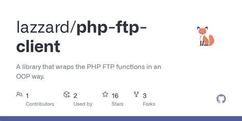 Php Library That Wraps The Ftp Extension Functions In An Oop Way And