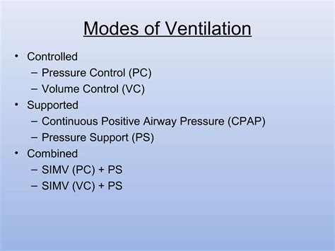 Ventilator Mode Pdf