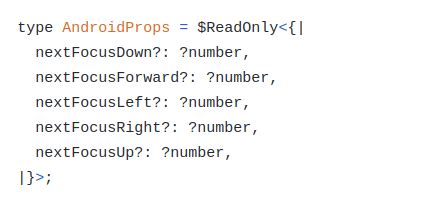 Wrong Data Type In TouchableHighlight Android Props Issue 2141