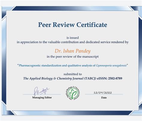 Pdf Reviewer Certificate Tabcj