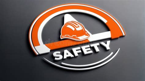 3d Logo With The Word Safety Stock Illustration Illustration Of