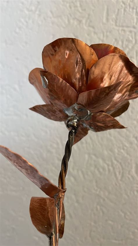 A Copper Rose I Made For My Sisters B Day Rmetalworking