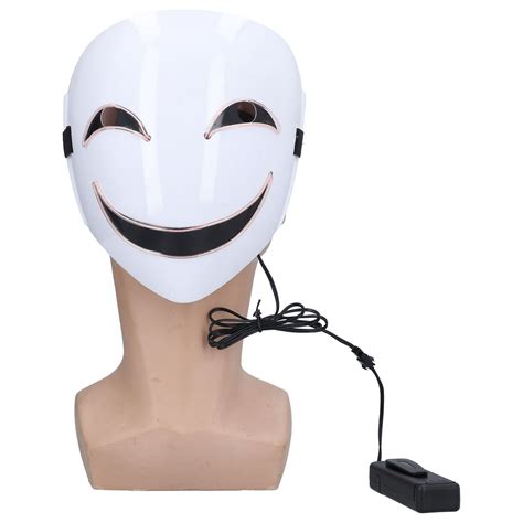 Máscaras De Disfraces Máscara De Bala De Halloween Máscara De Luz Led