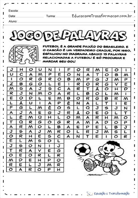 Atividades Para Copa Do Mundo SÓ Escola