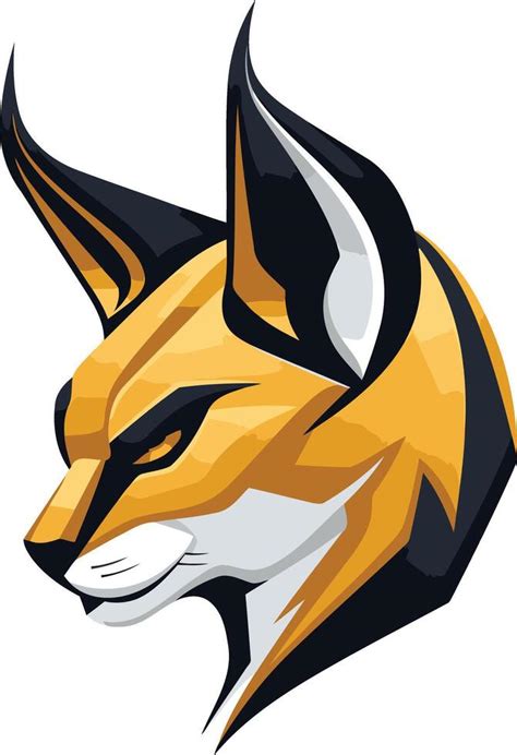 Feroz Y Atrevido Esta Ilustración De Un Lince Cabeza Es Perfecto Para Marca Logotipos Y