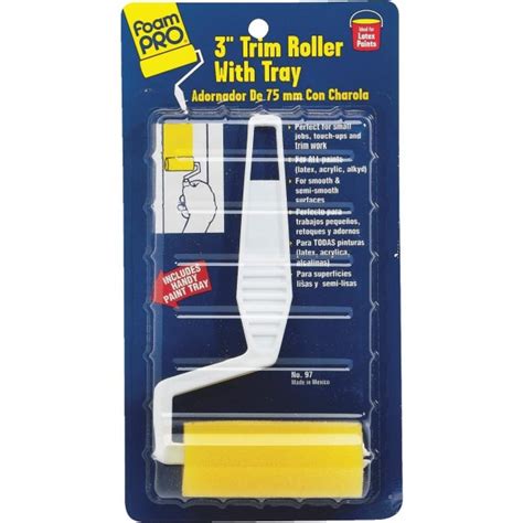 Foampro 3 In X Foam Smooth To Semi Smooth Trim Roller Kit Iverybers