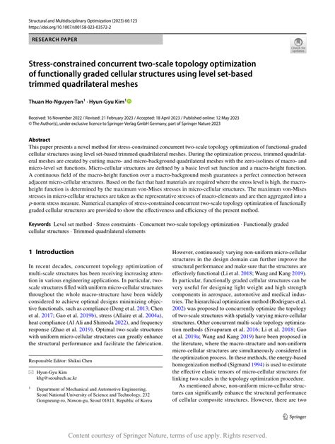 Stress Constrained Concurrent Two Scale Topology Optimization Of