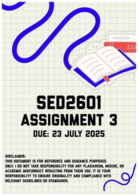 SED Assignment Due July Sociology Of Education SED Stuvia SA