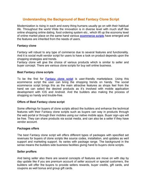 understanding the background of best fantacy clone script by appkodes