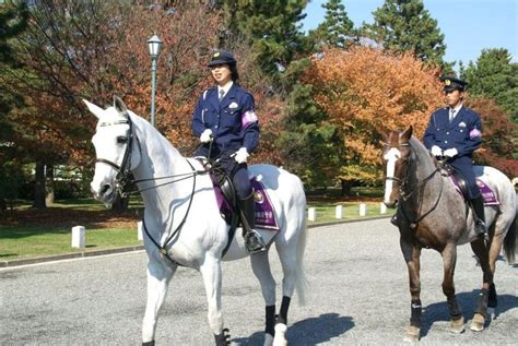 京都御所一般公開 のんさんの洛楽日記 騎馬 女性警察官 京都 花