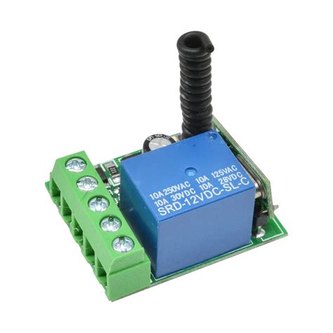 무선 Rf 원격 제어 보드 송신기 수신기 릴레이 스위치 모듈 433mhz Dc 12v 220v 10a 1 채널릴레이
