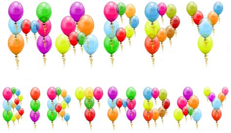 생일 풍선 프리미엄 벡터
