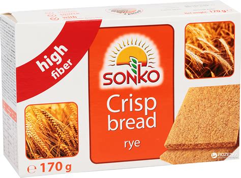 Хлебцы диетические Sonko Ржаные 170 г 10 шт (5902180210505) – купить в ...