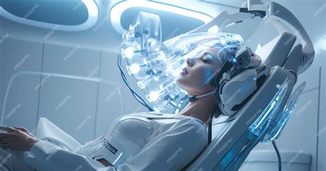 Premium Ai Image Scifi Robot Girls Gynoid Works In A Futuristic