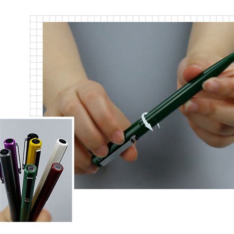Twist Colorful Ballpoint Pen 10mm Black Ink Miss Promotion
